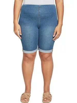 Lyssé Lysse Plus Boyfriend Shorts Midwash