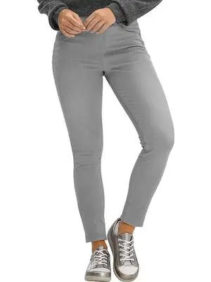 Hue Ultra-soft High-waisted Denim Leggings - Silver Grey Wash