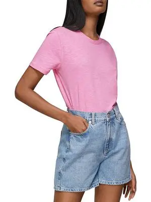 Whistles Emily Ultimate Tee Pink