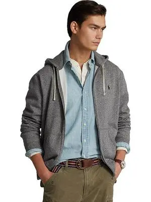 Polo Ralph Lauren Classic Full-zip Hoodie - Ash Grey Heather