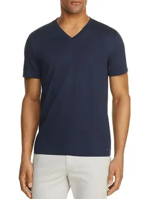 Michael Kors Sleek V-neck Tee - Midnight Blue
