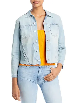 L'Agence L'AGENCE Janelle Slim-Fit Denim Jacket Indio