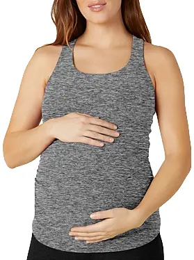 Beyond Yoga Beyond Yoga Maternity Racerback Tank Black/white