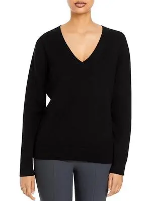 Vince Weekend V-neck Cashmere Sweater - Black