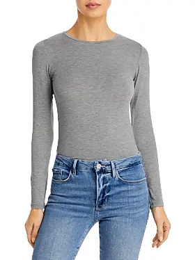 Majestic Filatures Majestic Filatures Crewneck Long Sleeve Tee 028 Gris C