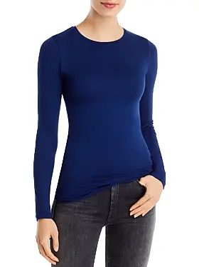 Majestic Filatures Majestic Filatures Crewneck Long Sleeve Tee 294 Saphir