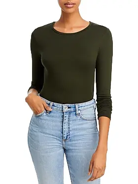 Majestic Filatures Majestic Filatures Crewneck Long Sleeve Tee Deep Green