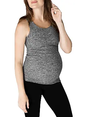Beyond Yoga Beyond Yoga Racerback Maternity Tank Black/white