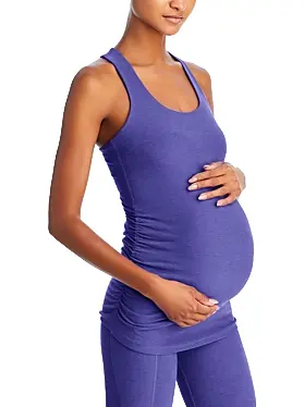 Beyond Yoga Beyond Yoga Racerback Maternity Tank Ultra Violent