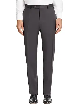 Canali Canali Siena Wool Dress Pants Dark Brown