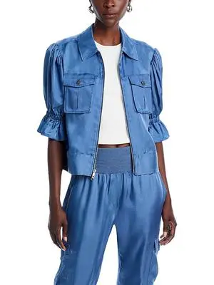 Cinq À Sept Cinq A Sept Holly Cropped Jacket Indigo