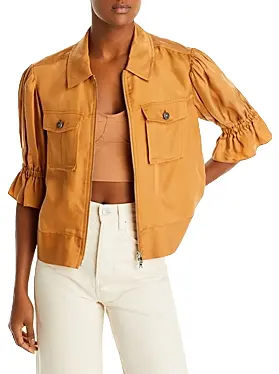 Cinq À Sept Cinq A Sept Holly Cropped Jacket Pecan