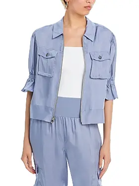 Cinq À Sept Cinq A Sept Holly Cropped Jacket Stonewash