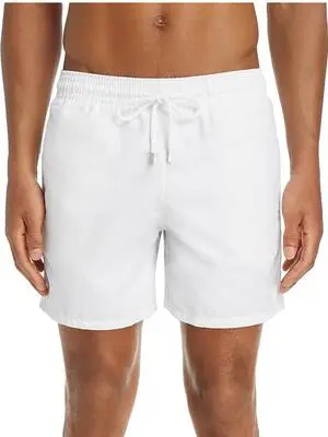 Vilebrequin Moorea Solid 6" Swim Trunks - White