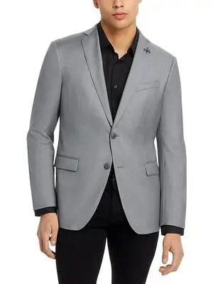 John Varvatos Basic Slim Fit Suit Jacket - Pearl Gray