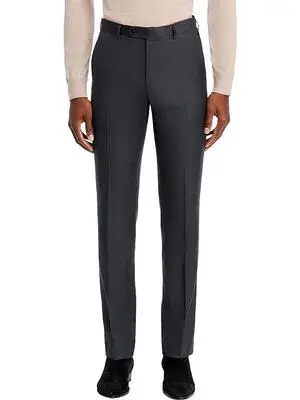 John Varvatos Wool Slim Fit Suit Pants - Charcoal