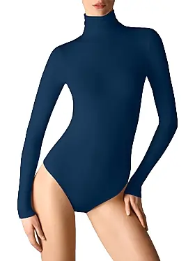 Wolford Wolford Colorado Long Sleeve Turtleneck Bodysuit Jean