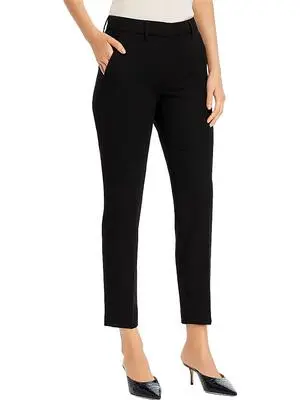 T Tahari Ankle Straight-leg Pants - Black