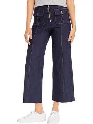 Cinq À Sept Cropped Azure Jeans - Indigo