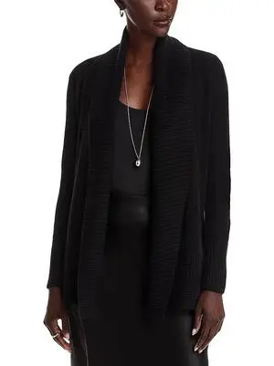 Bloomingdale'S C Shawl-collar Cashmere Cardigan - Black