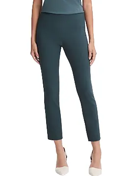 Vince Vince Stitch Front Seamed Trousers Deep Hunter