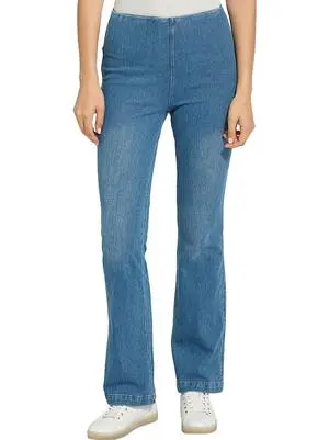Lyssé Baby Bootcut Denim Jeans - Mid Wash