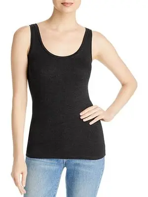 Majestic Filatures Scoop Neck Tank Anthracite Chine