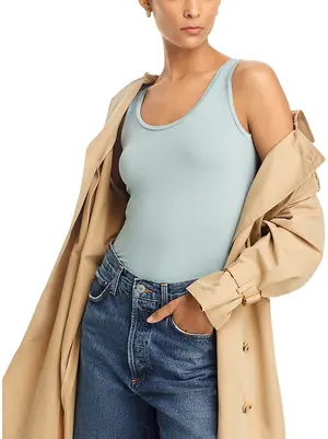 Majestic Filatures Scoop Neck Tank Aqua