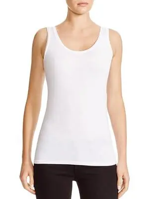 Majestic Filatures Scoop Neck Tank White