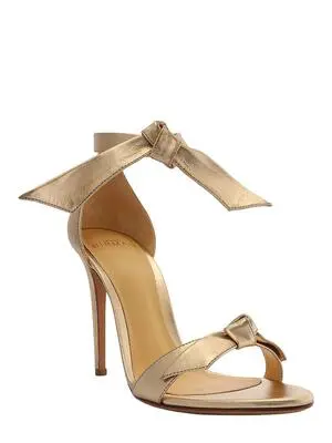 ALEXANDRE BIRMAN Clarita Stiletto Heel Sandals - Golden Metallic