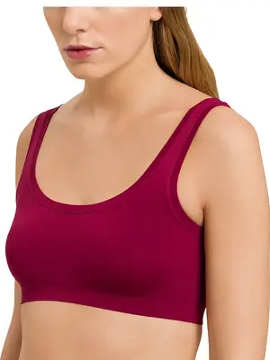 Hanro Touch Feeling Bralette Intense Garnet