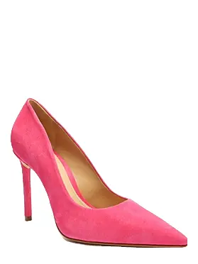 Schutz Lou Pointed Toe High Heel Pumps Vibrant Pink