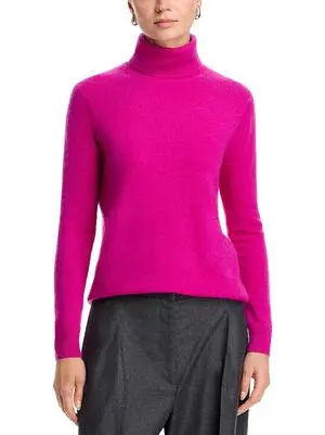 Bloomingdale'S Cashmere Turtleneck Sweater Beet Root