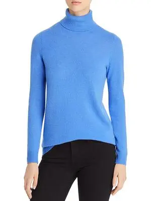 Bloomingdale'S Cashmere Turtleneck Sweater Cornflower