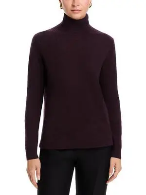 Bloomingdale'S 100% Cashmere Turtleneck Sweater - Dark Brown