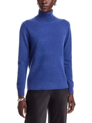 Bloomingdale'S Cashmere Turtleneck Sweater Dark Denim