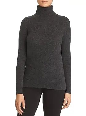 Bloomingdale'S Cashmere Turtleneck Sweater Dark Gray