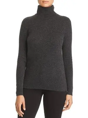 Bloomingdale'S Cashmere Turtleneck Sweater Dark Grey