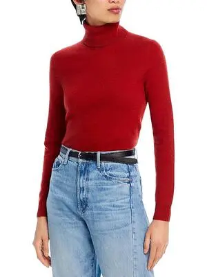 Bloomingdale'S Cashmere Turtleneck Sweater Dark Sienna