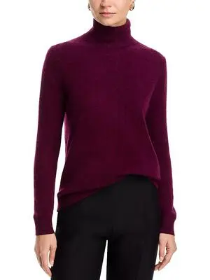 Bloomingdale'S Cashmere Turtleneck Sweater Fig