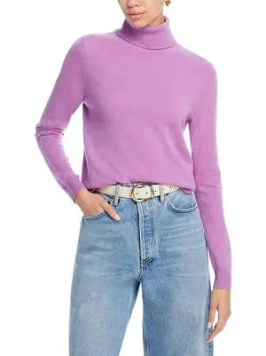 Bloomingdale'S Cashmere Turtleneck Sweater Light Orchid