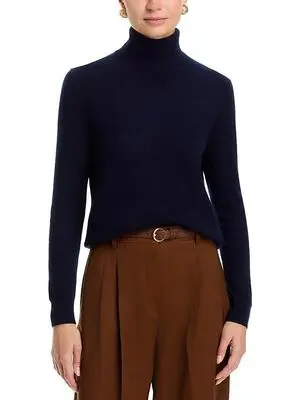 Bloomingdale'S Cashmere Turtleneck Sweater Navy