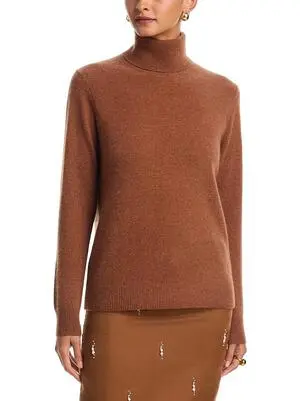 Bloomingdale'S Cashmere Turtleneck Sweater - Nutmeg