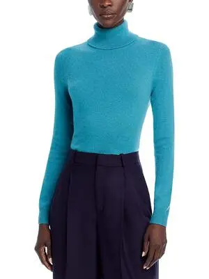 Bloomingdale'S Cashmere Turtleneck Sweater Seafoam
