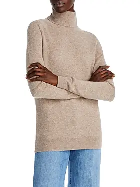 Bloomingdale'S Cashmere Turtleneck Sweater Sesame