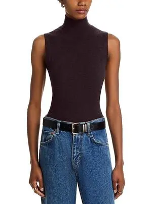 Bloomingdale'S C By Bloomingdale's Sleeveless Cashmere Sweater Dark Brown