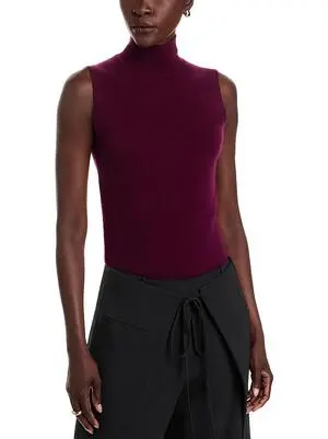 Bloomingdale'S C Exclusive Sleeveless Cashmere Sweater - Heather Burgandy