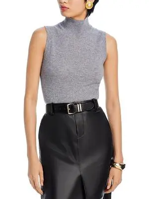 Bloomingdale'S C Exclusive Sleeveless Cashmere Sweater - Medium Gry