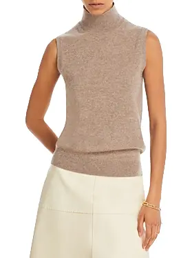 Bloomingdale'S C By Bloomingdale's Exclusive Sleeveless Cashmere Sweater Sesame