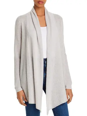 Bloomingdale'S Cashmere Open-Front Cardigan Light Gray